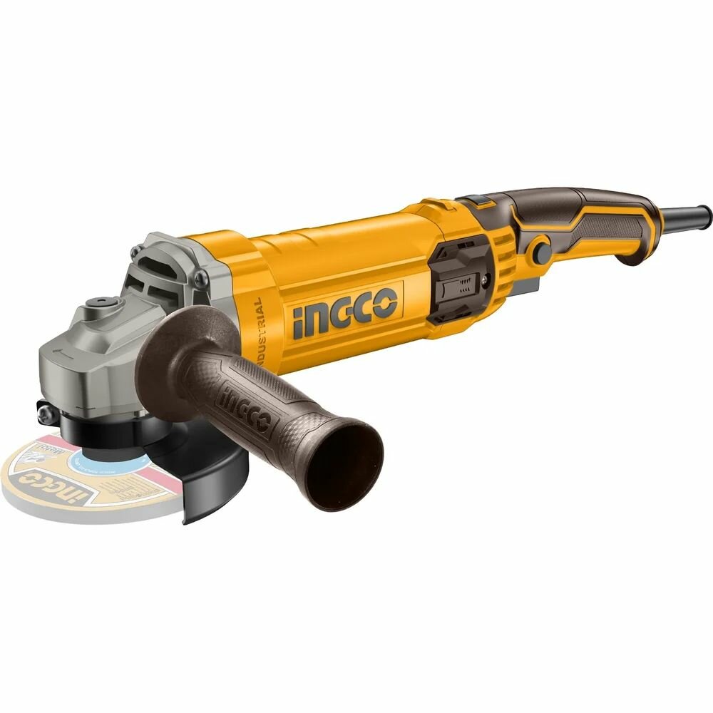 Угловая шлифовальная машина INGCO 1100 Вт, 125 мм INDUSTRIAL AG1100385