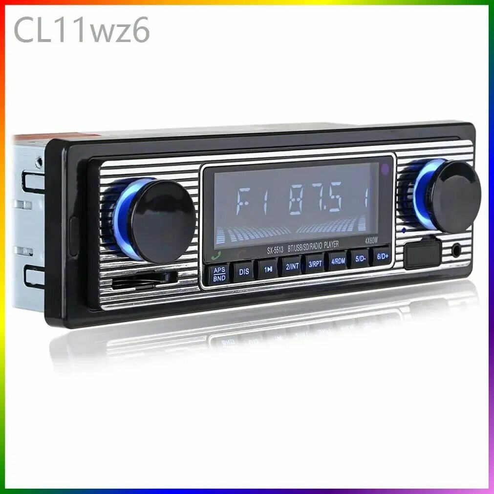 Авто радио Bluetooth Винтаж беспроводной MP3 мультимедийный плеер AUX USB FM 12 В классический стерео аудио автомобиль электрический-yl