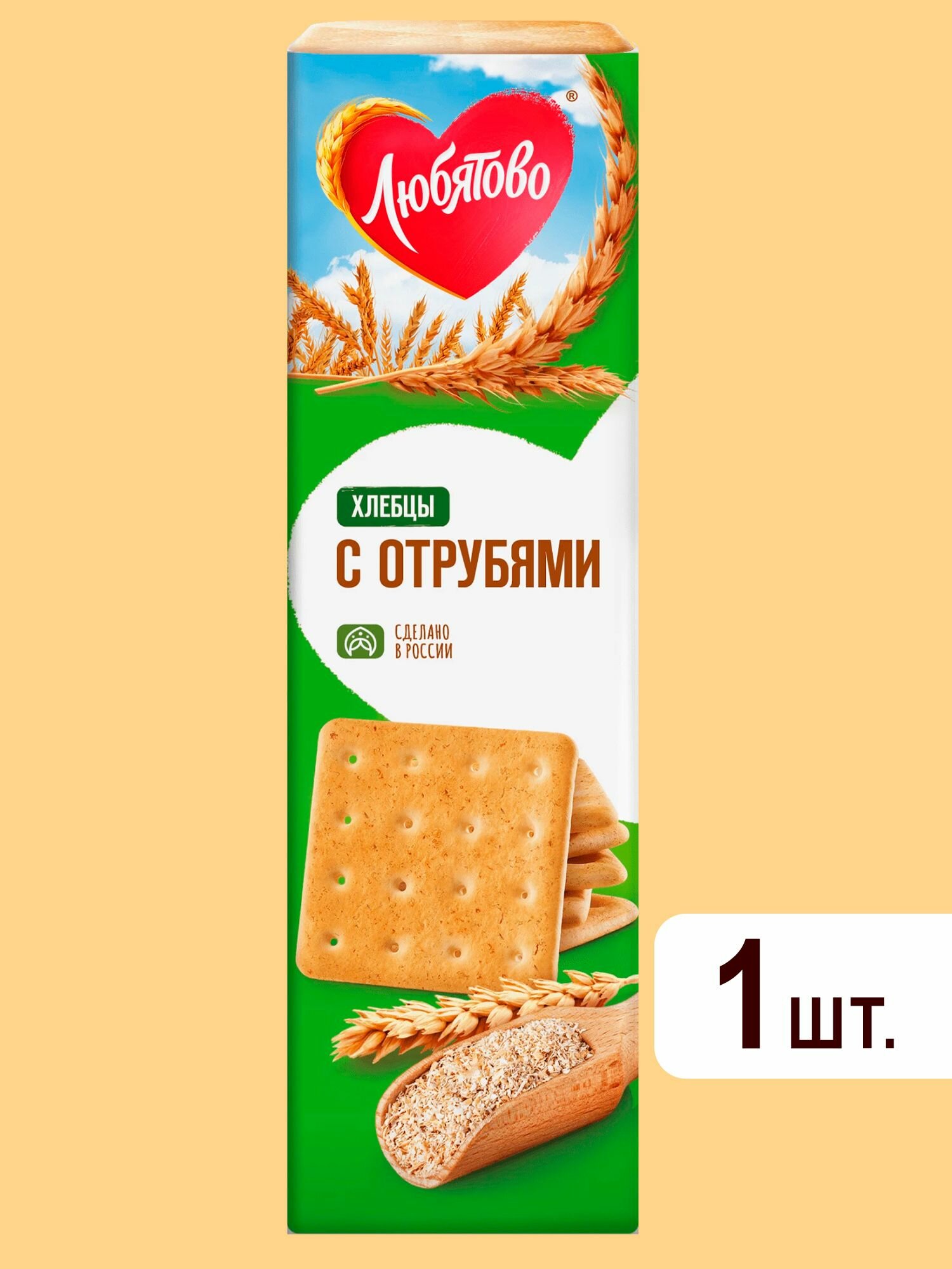 Хлебцы с отрубями, Любятово, 185г