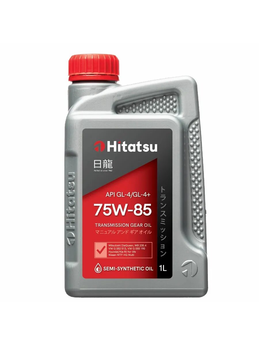 Масло трансмиссионное полусинтетика 75W85, API GL-4/GL-4+ 1л