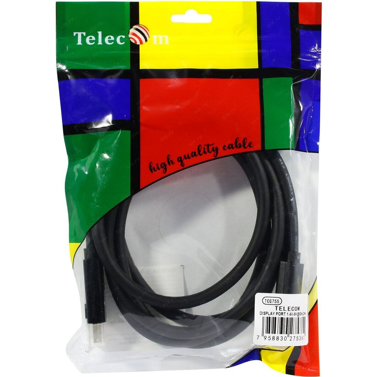 Telecom TCG755-2M Кабель DisplayPort (M) - DisplayPort (M) 2м ver1.4 — фото 1
