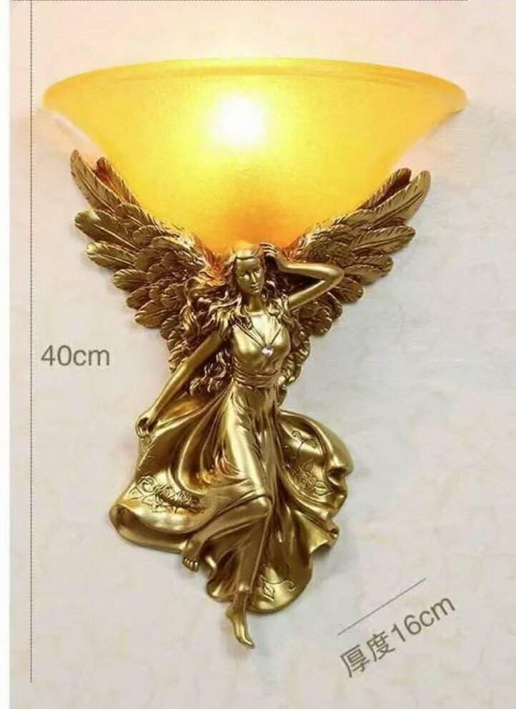 Настенный светильник-ретро, для гостиной, спальни и лестницы 40*31cm 1 штука слева