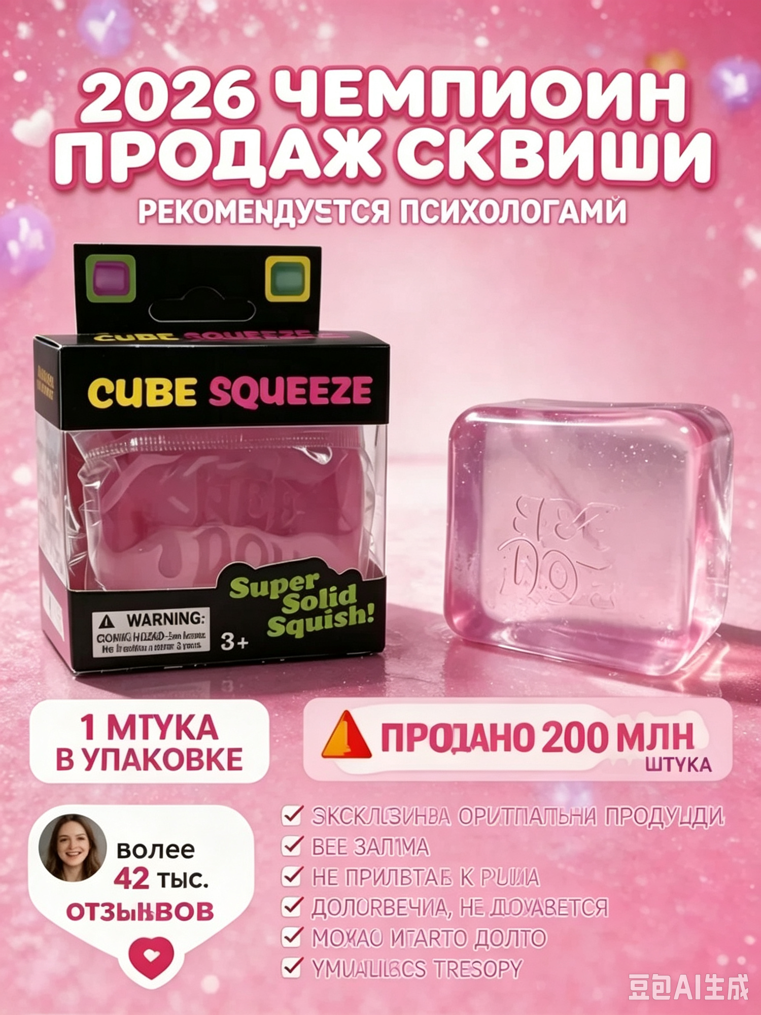 Сквиш антистресс, дамплинг (дамплинги антистресс), слайм игрушка-мялка для детей и взрослых