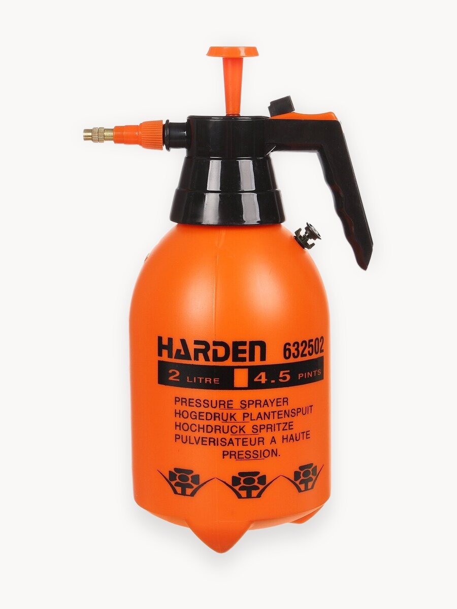 Опрыскиватель ручной пневмо с медным соплом, 2Л // HARDEN 632502