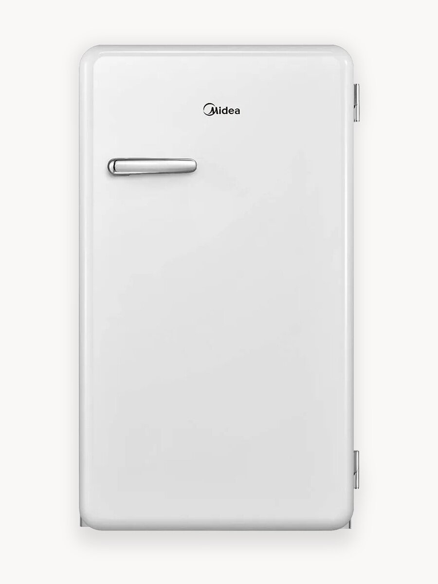 Холодильник Midea MDRD142SLF01, 93 л, энергосбережение, дверь легкого закрытия, ретро, белый