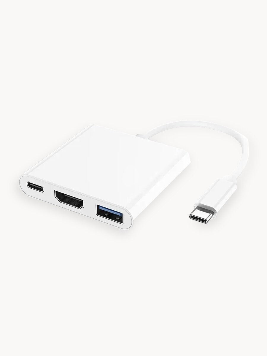 Адаптер Type-C на USB 3.0, HDMI, Type-C для MacBook Pro, Air, iMac с возможностью зарядки