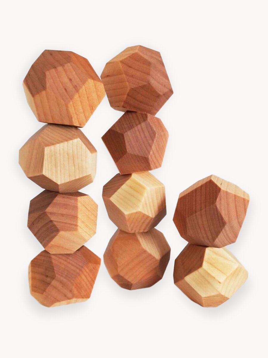 Туми иши. Настольная развивающая японская игра из дерева. 10 камней.