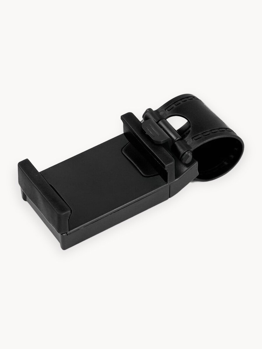 Универсальный автомобильный держатель для телефона на руль , пластик, черный