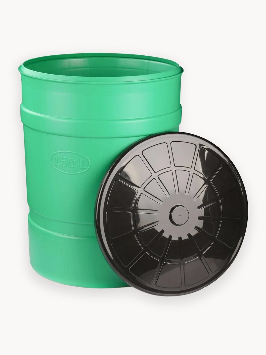 Бочка-бак ЗПИ «Альтернатива» 150 л, с крышкой М8139, м1706, с целью дальнейшего полива