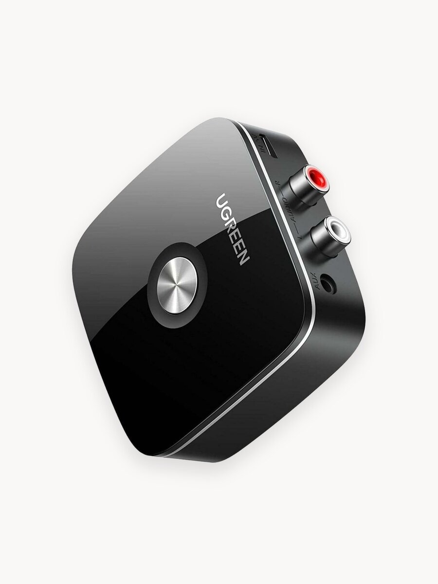 Адаптер UGREEN AUX Bluetooth 5.3, RCA 3,5мм, для игр, авто, ТВ, черный