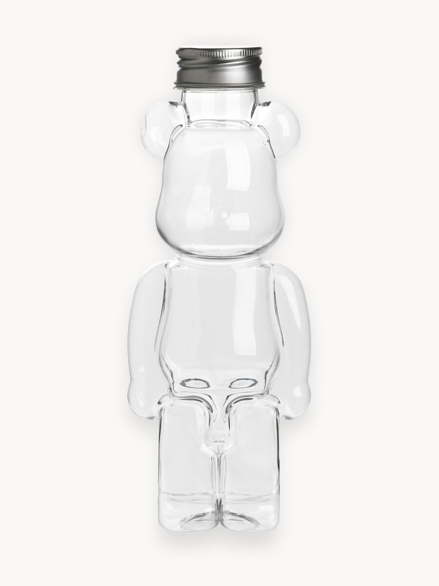 Бутылка для напитков "Мишка", объём 400 мл, размер 21 х 6.5 см