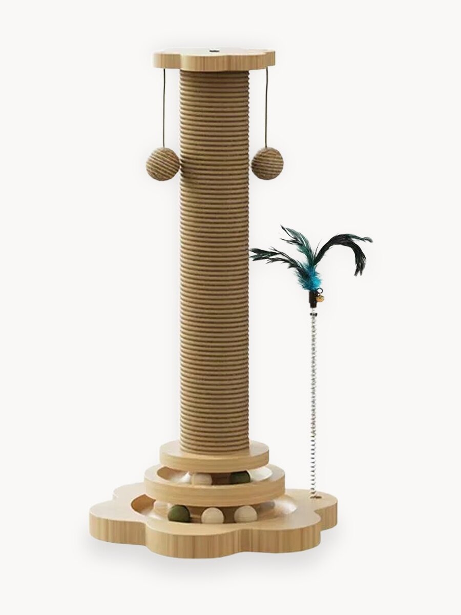 Вертикальная когтеточка для кошек Когтеточка для кошек из сизаля