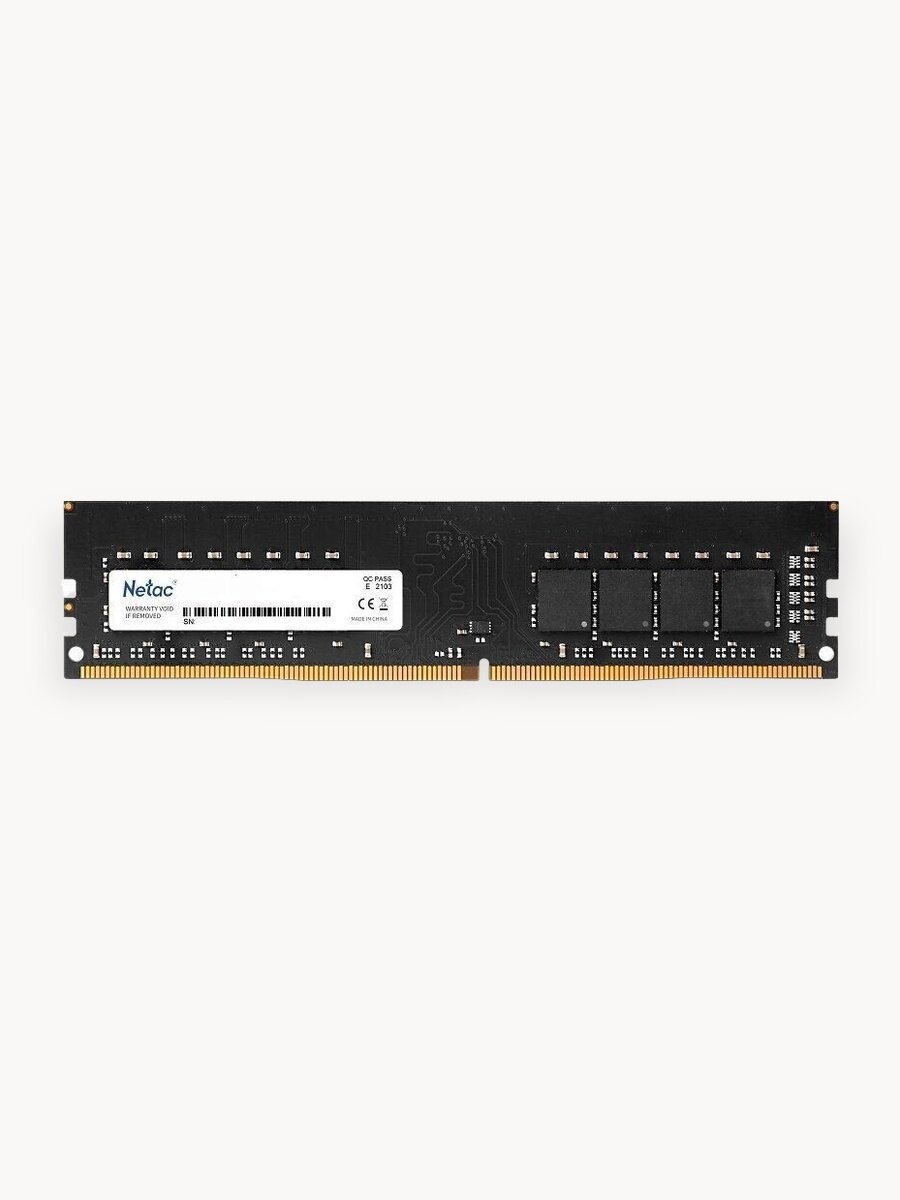 Память DDR4 16Gb 3200MHz Netac NTBSD4P32SP-16 Basic RTL PC4-25600 CL16 DIMM 288-pin 1.35В single ran
