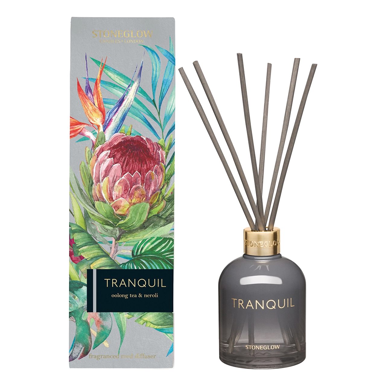 Ароматический диффузор для дома 150 мл / Stoneglow Oolong Tea and Neroli / Чай Улунг