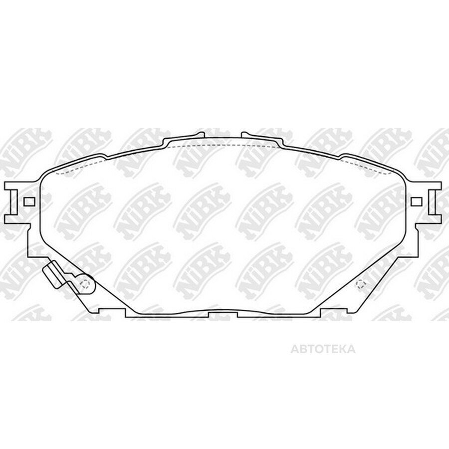 Тормозные колодки дисковые NIBK PN23001