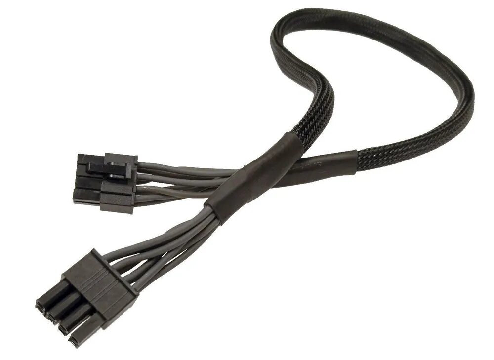 Кабель для компьютерной периферии PCI-E 8-pin/PCI-E 6+2-pin, 0.55 м, желтый