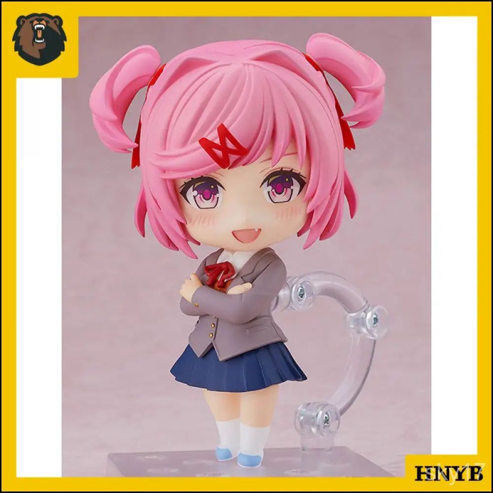Коллекционная аниме-фигурка Chibi с аксессуарами, сменными деталями и подставкой, милая декоративная фигурка для коллекции и подарка