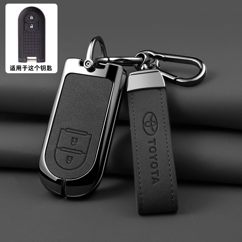 Чехол для ключа Toyota K2-Key Черный овца с веревкой A01 и зажимом подходит для Camry