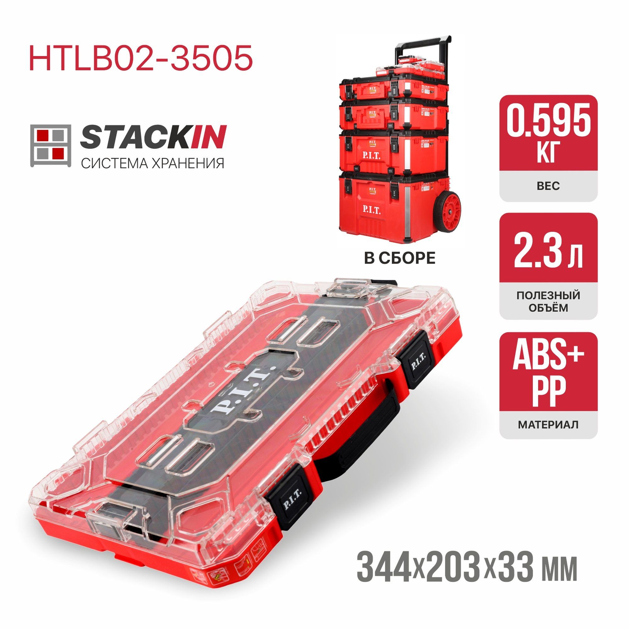 Органайзер для оснастки системы STACKIN P.I.T. HTLB02-3505