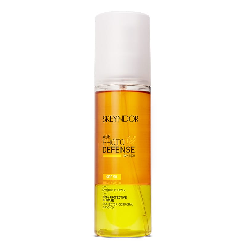 Средство солнцезащитное Skeyndor Body Protective B-Phase Oil SPF 50 Двухфазное защитное масло для тела SPF50 200 мл