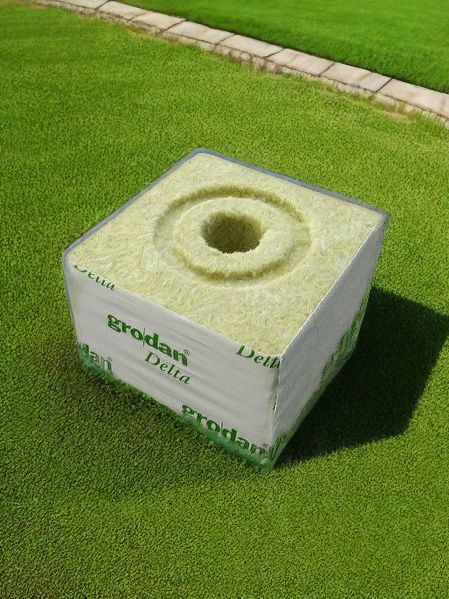 Grodan Delta 10 шт. минеральная агровата кубики, огурец 7.5х7.5х6.5 см