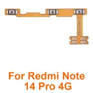 Для Xiaomi Redmi Note 14 Pro + 5G Note 14 Pro 5G/4G Note 14 5G/4G OEM кнопка питания и громкости замена гибкого кабеля