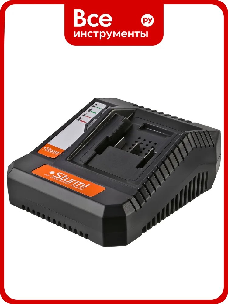 Зарядное устройство Sturm 1BatterySystem 18 В, 4 А с охлаждением SBC18M