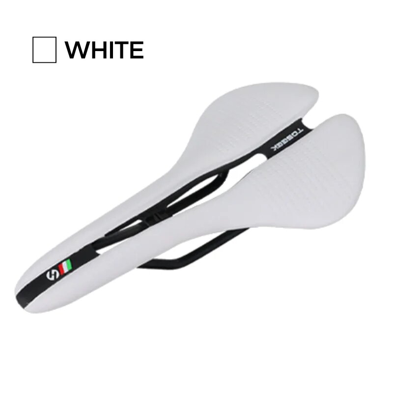 TOSEEK Ультралёгкое велоседло MTB/Шоссейный White Saddle