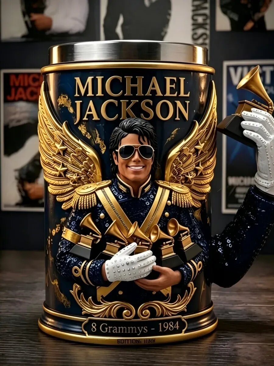 Кружка Майкл Джексон Beat It 3D рельеф сталь