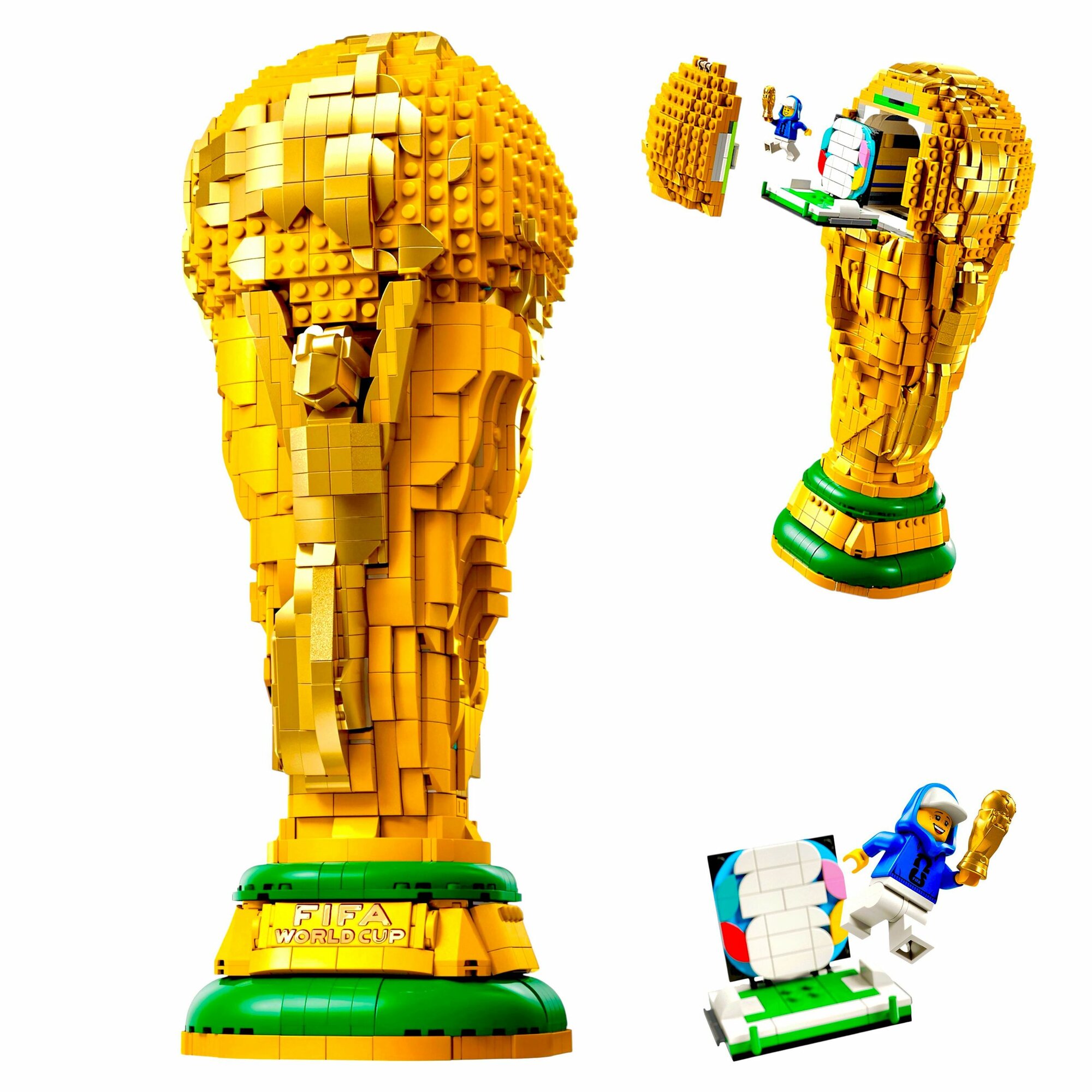 Конструктор Креатор набор "Кубок Чемпионата Мира FIFA World Cup" 2842 деталей, башни сити техник ( лего совместимый барселона / айдиас technic / ideas бернабеу подарок для мальчиков и девочек )