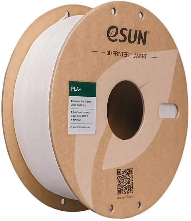 Пластик ESUN PLA+175W1P1 PLA/ 1.75мм/ 1кг/ белый
