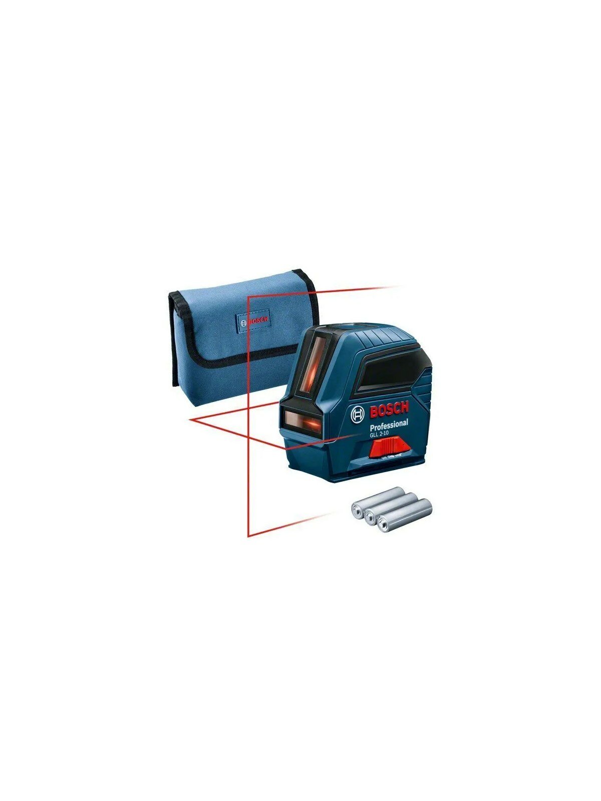 Лазерный уровень/нивелир Bosch GLL 2-10 (2 линии, красный луч), 0601063L00
