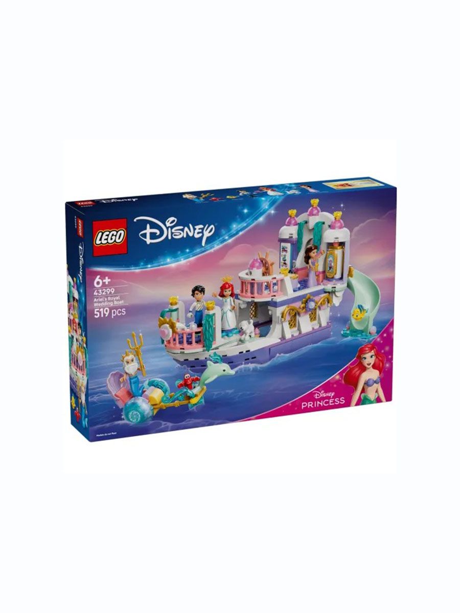 Конструктор LEGO Disney Princess Королевская свадебная лодка Ариэль, 519 деталей, возраст от 6+, 43299