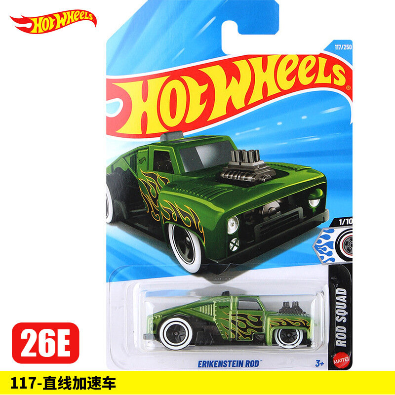 Модель автомобиля Hot Wheels 26E Batch из сплава 117 Dragster коллекционная игрушка для детей
