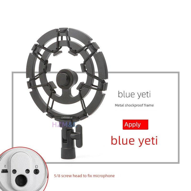 Металлический амортизатор для Blue Yeti Snowman конденсаторного микрофона Черный Audio-Technica U87 MK4 103
