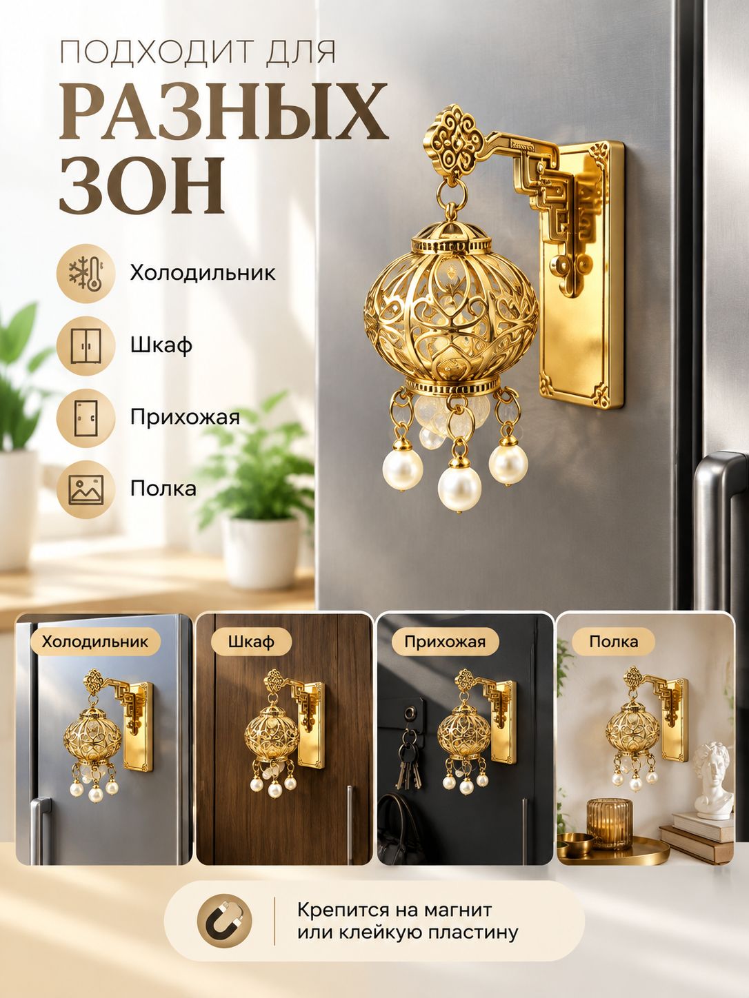 Светящиеся магниты на холодильник, декоративные светящиеся магниты для украшения холодильника