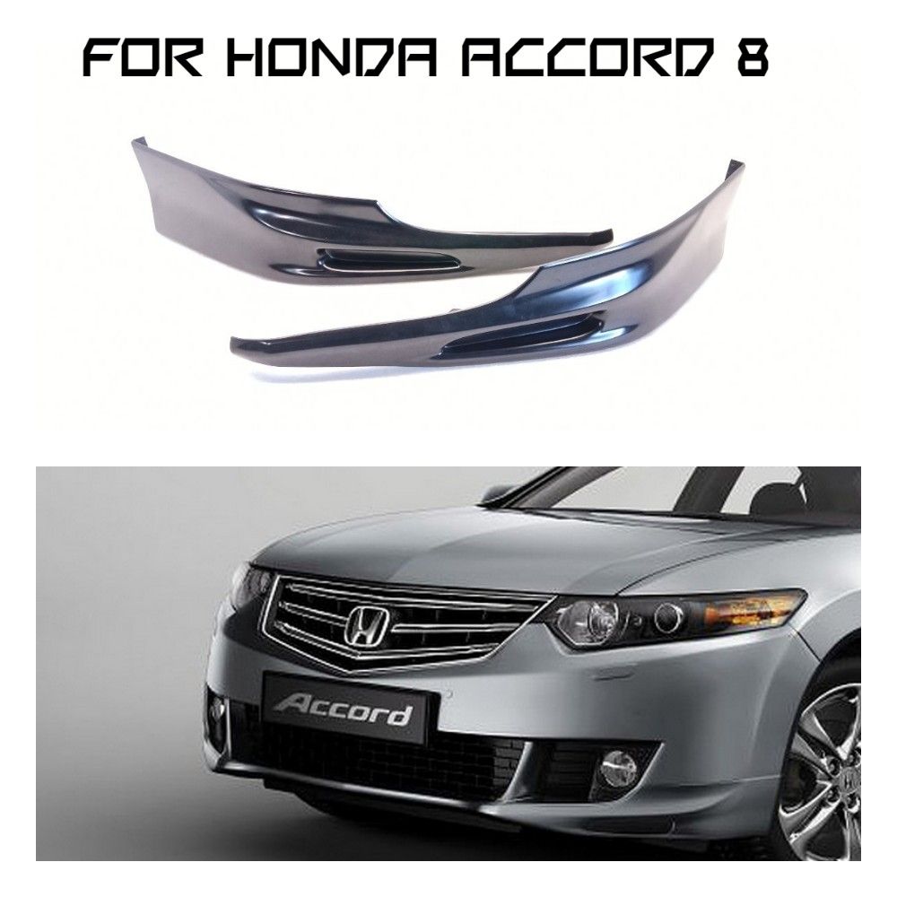 Клыки Type S на передний бампер Аккорд 8 Accord 2007-2011 дорестайлинг