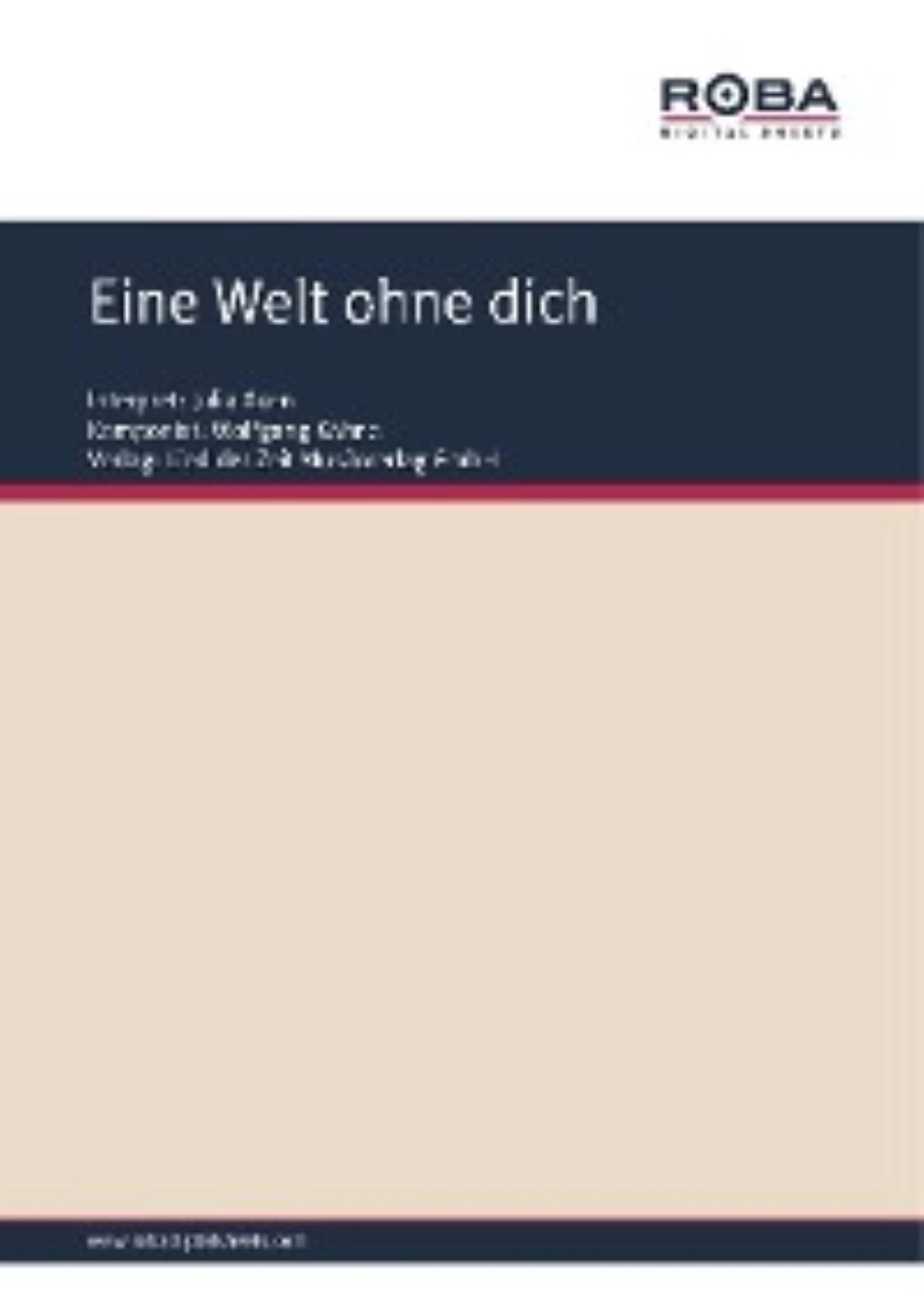 Eine Welt ohne dich [Цифровая книга]