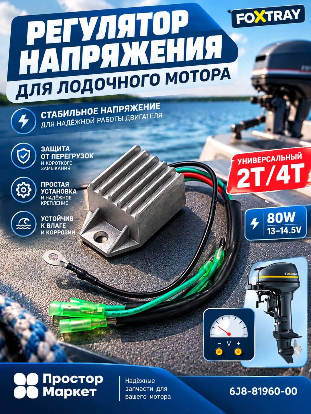 Электрический компонент для лодки