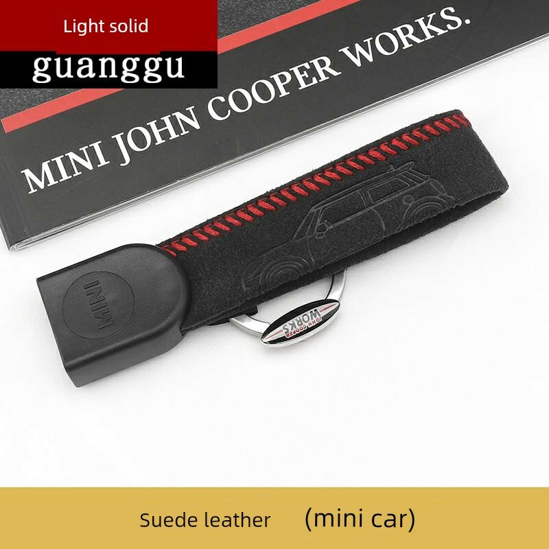 Ключевой шнур из искусственного меха с изображением Mini Car для Mini Cooper F56/F55, для любителей автомобилей
