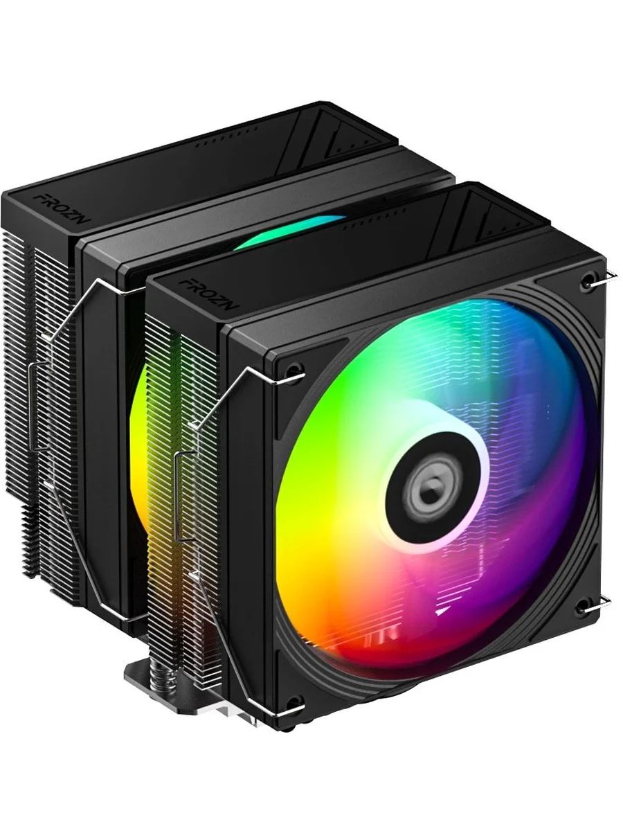 Устройство охлаждения(кулер) ID-Cooling Frozn A620 Pro Se ARGB Soc-AM5/AM4/1200/1700/1851 черный 4-pin 15-27.2dB Al+Cu 260W 1020gr Ret (FROZN A620 PRO SE ARGB)