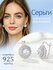 Серьги, искусственный камень, серебро