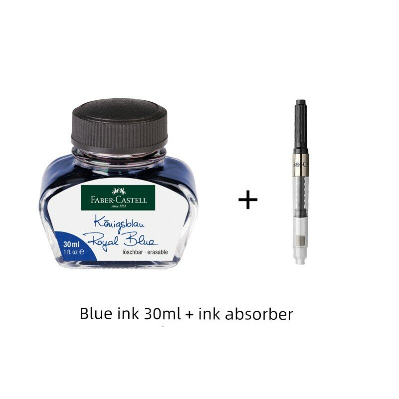 Наполнитель чернил Faber-Castell 2,6 мм Европейский стандарт с синими чернилами 30 мл для ручек Montblanc