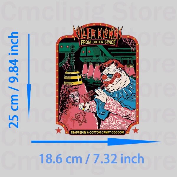 Виниловая нашивка Killer Klowns EM82