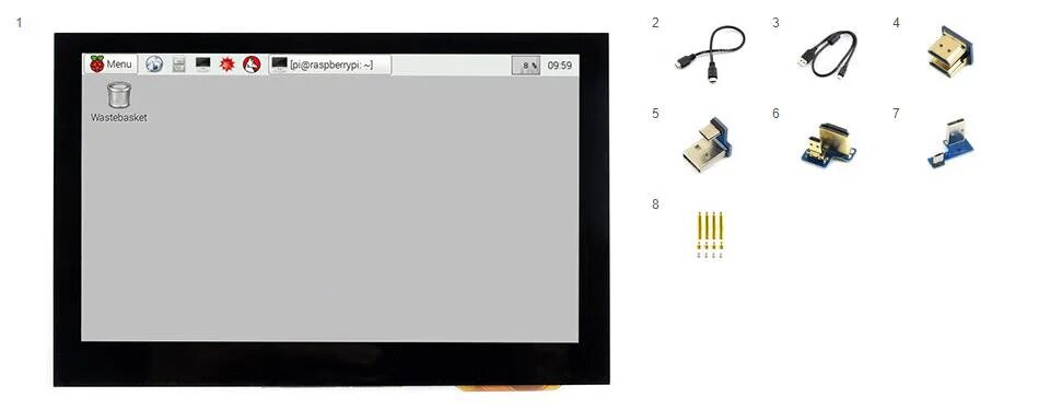Waveshare 4,3-дюймовый сенсорный экран для Raspberry Pi