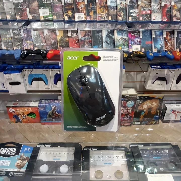 Беспроводная мышь ACER OMR130 черный оптическая (1200dpi) USB (3but) (ZL. MCEEE.00F) (1/60)(SPC)