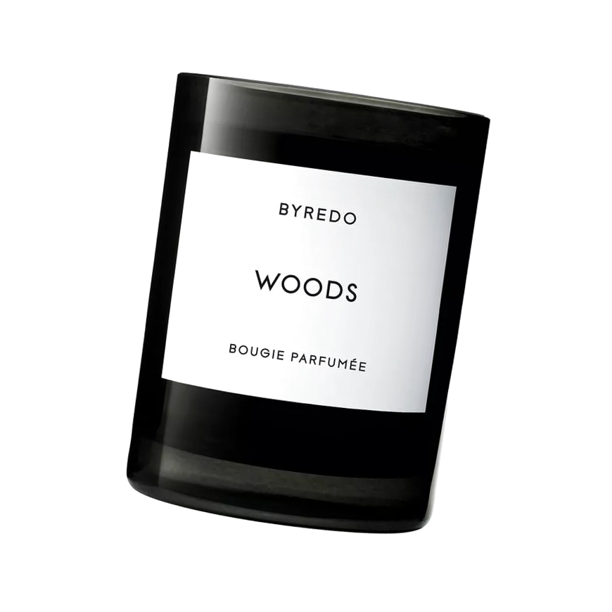 Свеча Байредо Вудс для дома женская 240 гр ароматическая - Byredo Woods