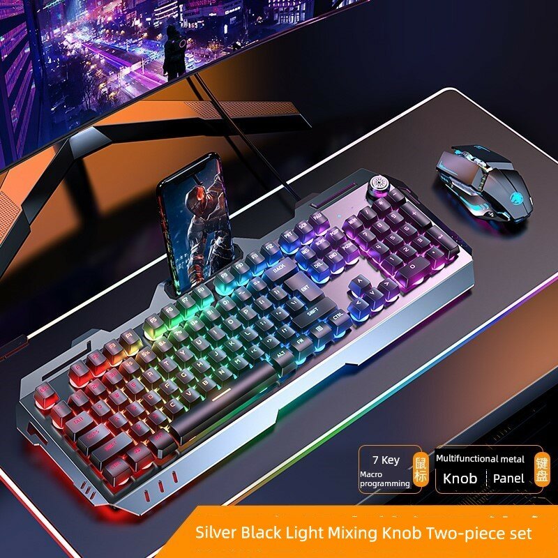 Комплект Spirit Blade подходит для механической клавиатуры и мыши Razer с реалистичным тактильным откликом, проводной