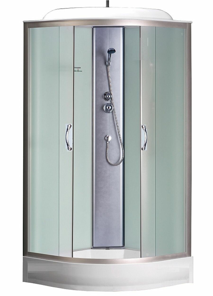 Душевая кабина 100х100 с низким поддоном Loranto Sunway CS-6611 F, 100*100*215