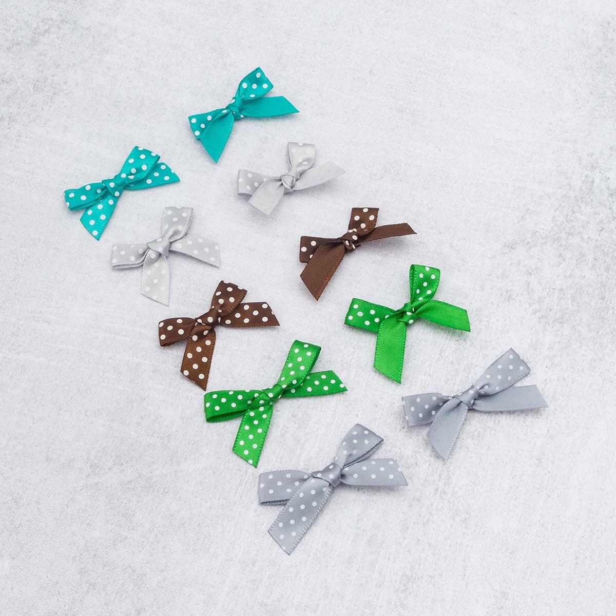 Набор пришивных бантиков №14, 40×28 мм, 5 цветов ассорти, 20шт